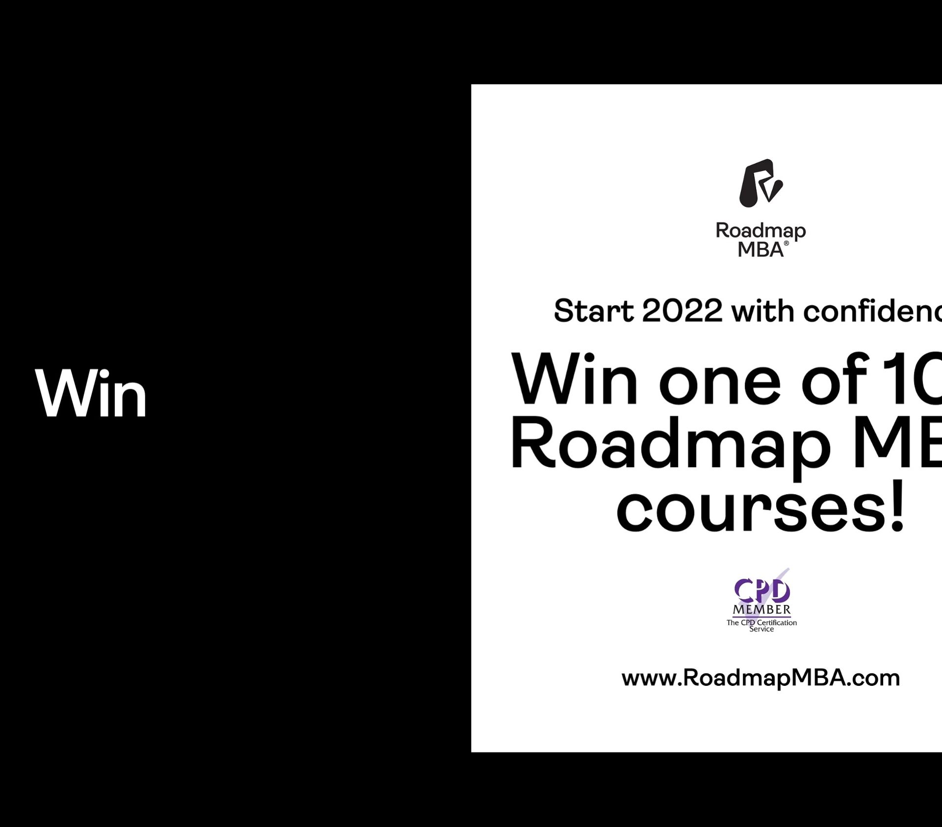 Win one of 100 Roadmap MBA courses - Roadmap MBA